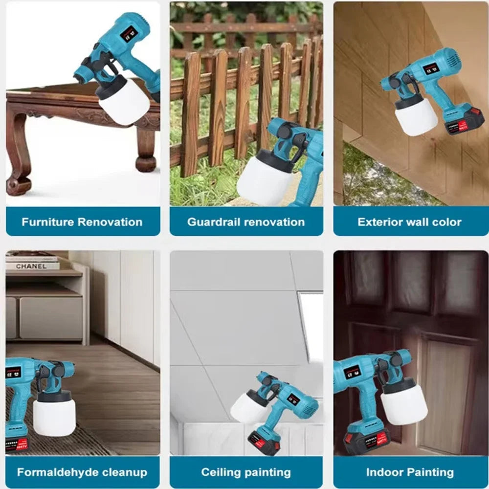 Cordless High Power DIY All Surface Paint Sprayer · Mavigadget