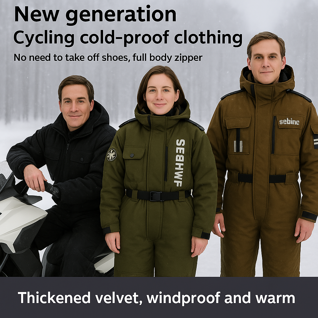 Heavy-Duty Coldproof Full Body Motorcycle Suit · Mavigadget