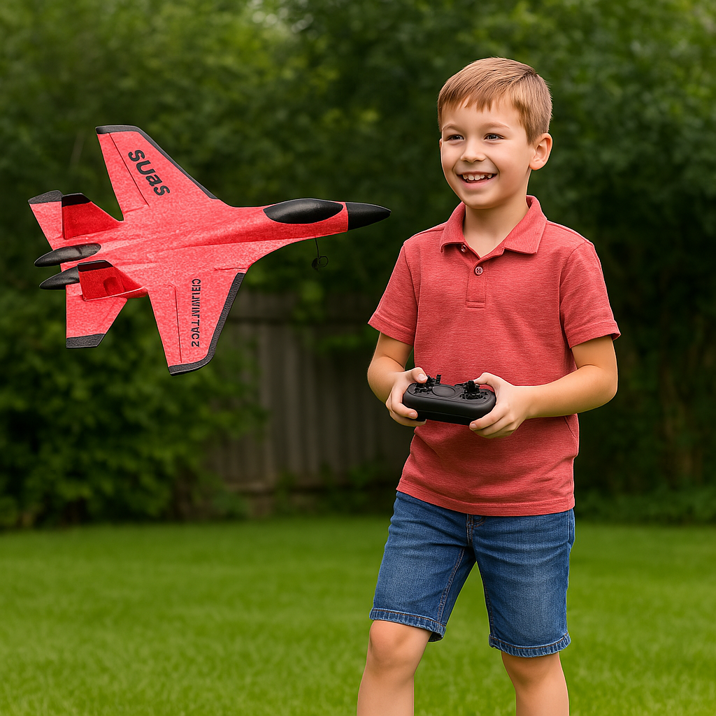 Remote Control Foam Fighter Airplane Toy · Mavigadget