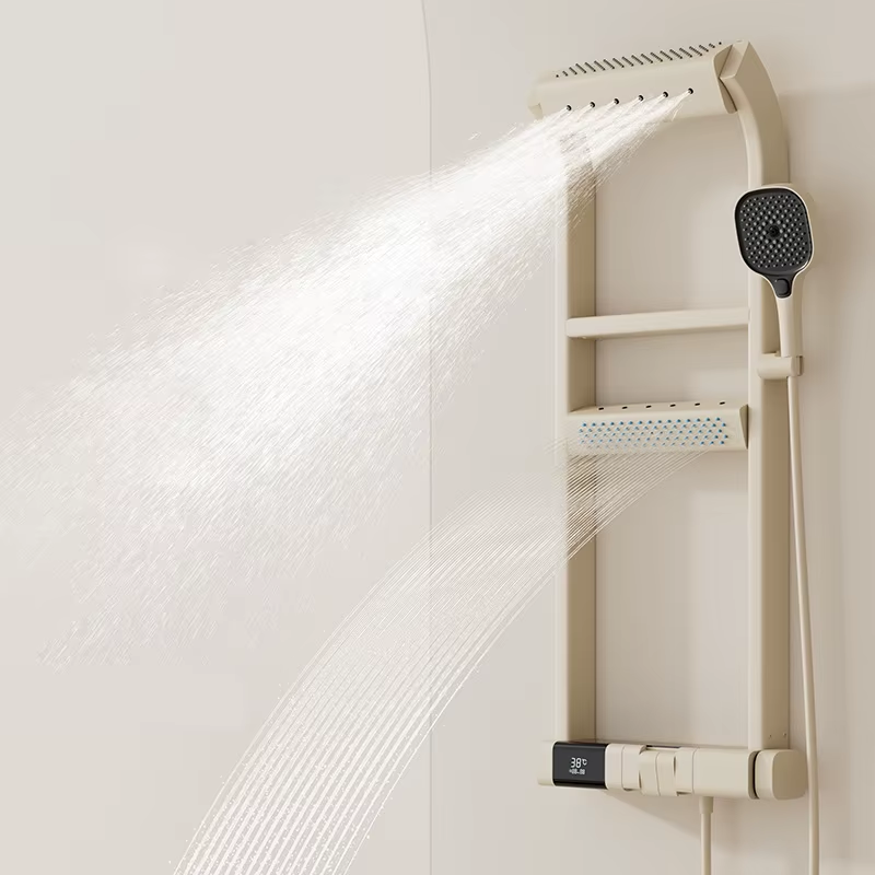 Modern LED Digital Display Thermostatic Piano Keys Shower Set · Mavigadget