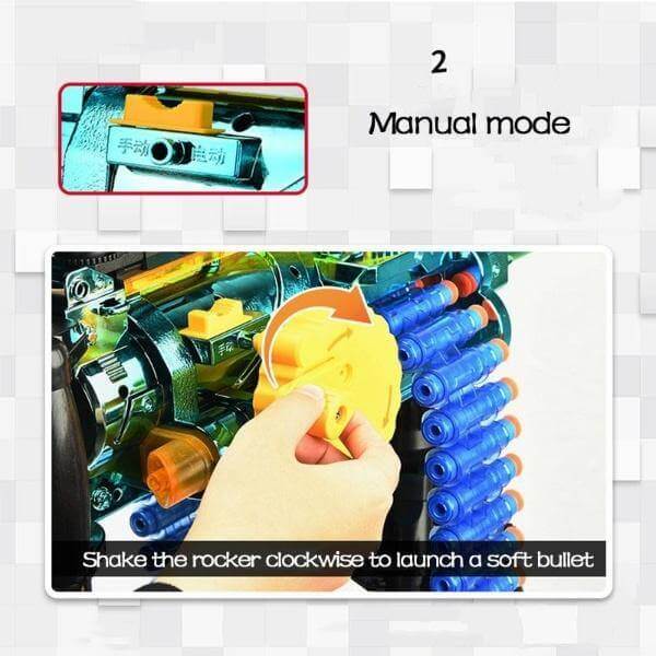 Continuous Soft Shot Bullet Machine Toy · Mavigadget