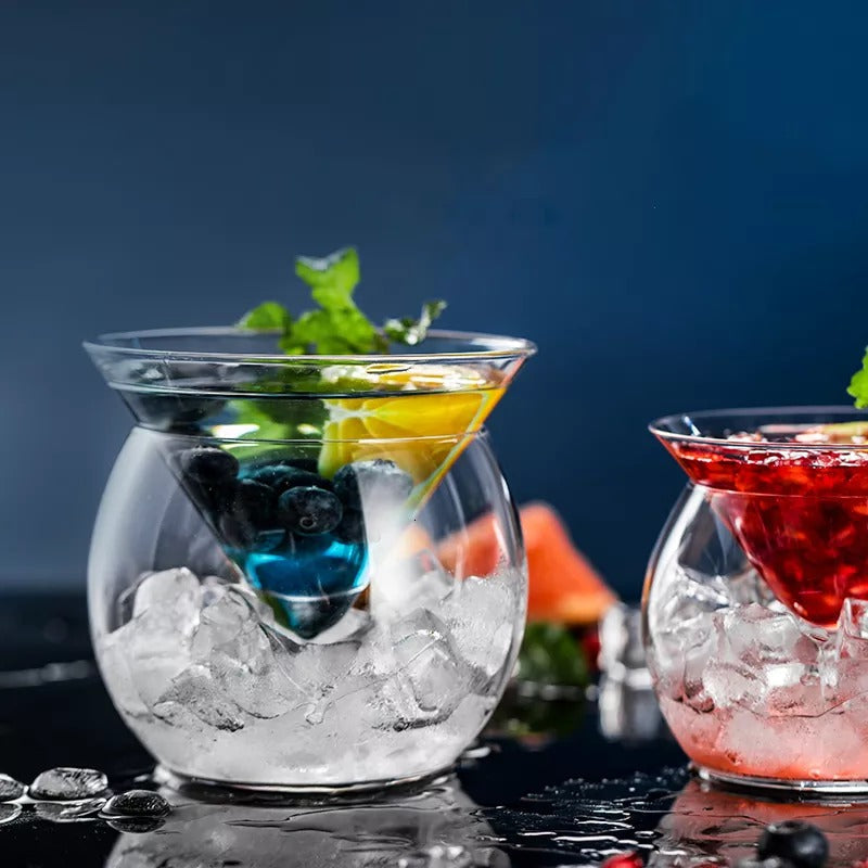 Crystal Iced Cone Cocktail Glass · Mavigadget