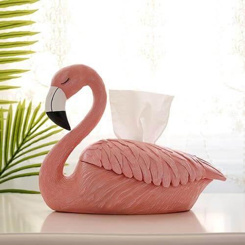 Flamingo Decorations Tissue Box · Mavigadget