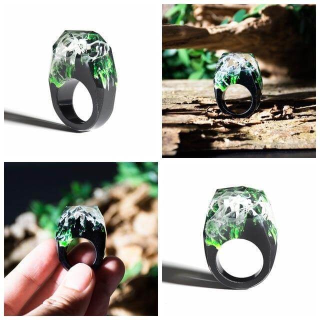 Handmade Colorful Wood Love Ring · Mavigadget