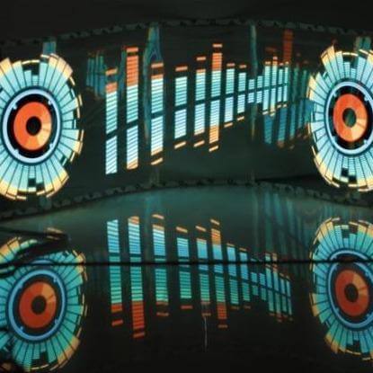 Car Windshield LED Sound Activated Equalizer Neon Sticker · Mavigadget