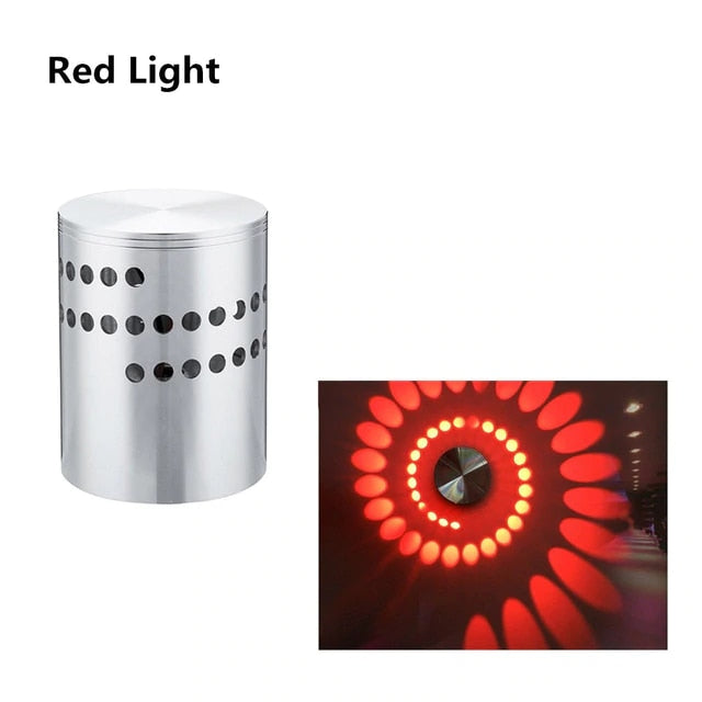 Spiral Hole RGB LED Fun Wall Light · Mavigadget