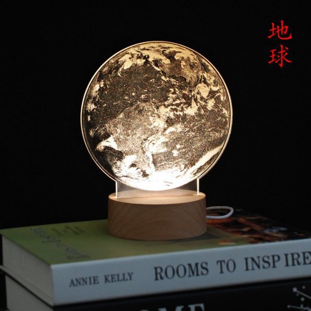 3D LED Moon Lamp Atmosphere Night Lights · Mavigadget