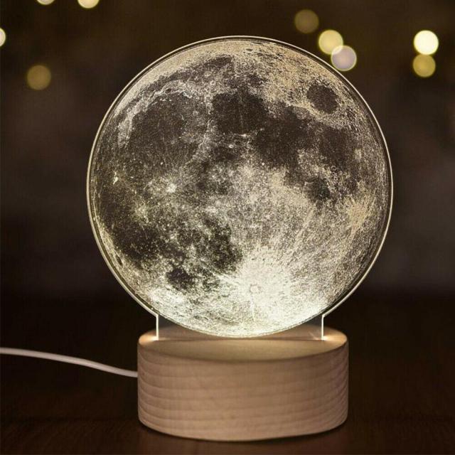 3D LED Moon Lamp Atmosphere Night Lights · Mavigadget
