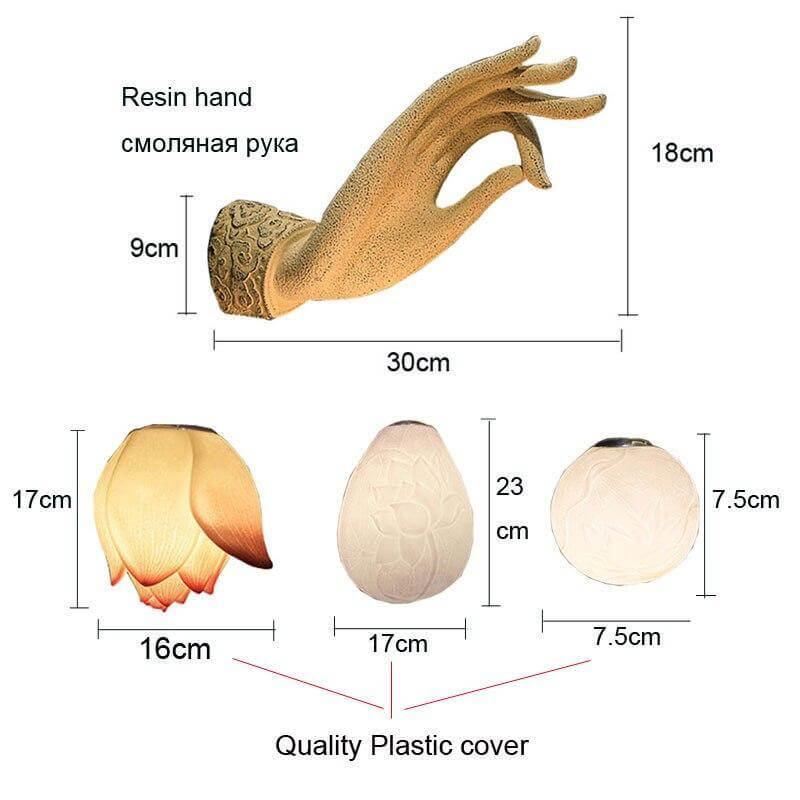 Modern Creative Chinese Lotus Wall Lamp · Mavigadget