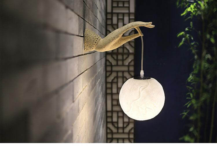 Modern Creative Chinese Lotus Wall Lamp · Mavigadget