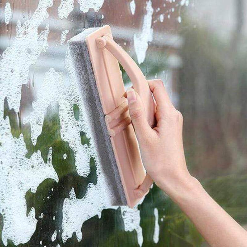 Simple Folding Wiper Hand Brush Sponge with Handle · Mavigadget