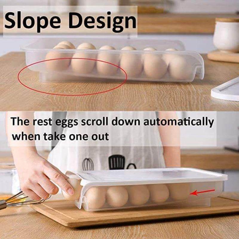 Creative Auto Roll Egg Storage Box · Mavigadget