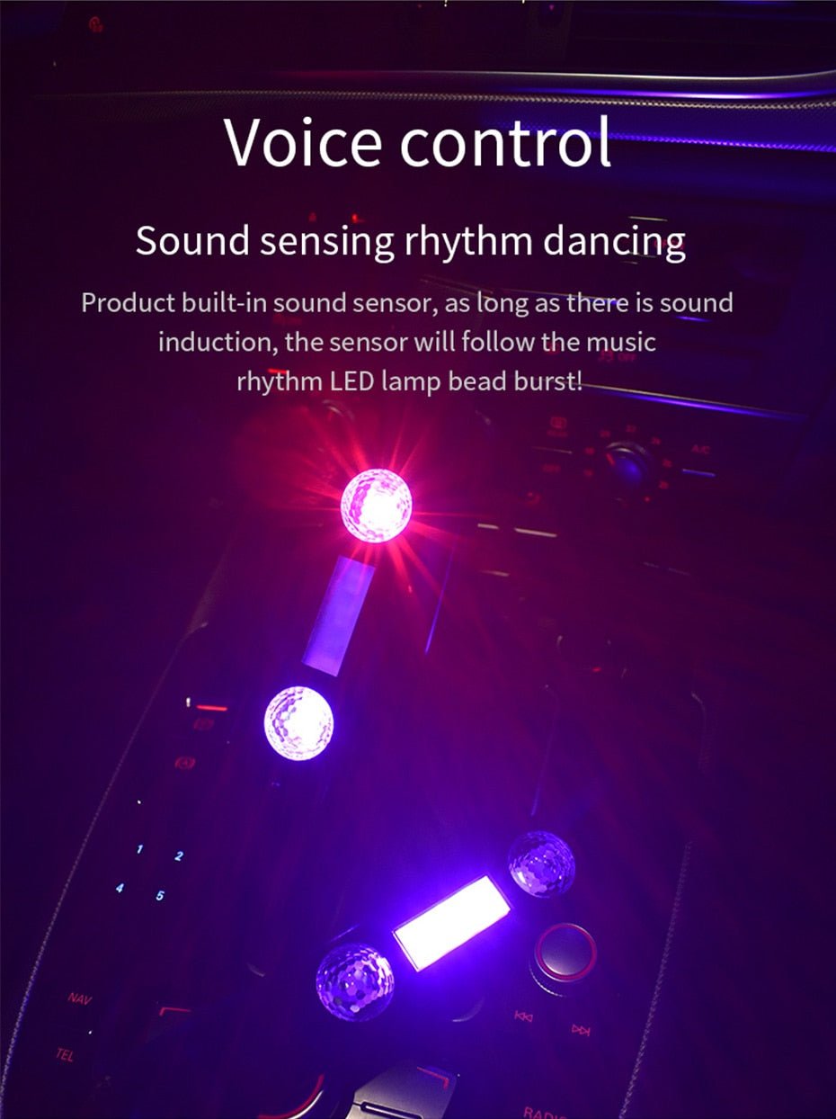 Multi-Color USB Car Atmosphere RC Light · Mavigadget
