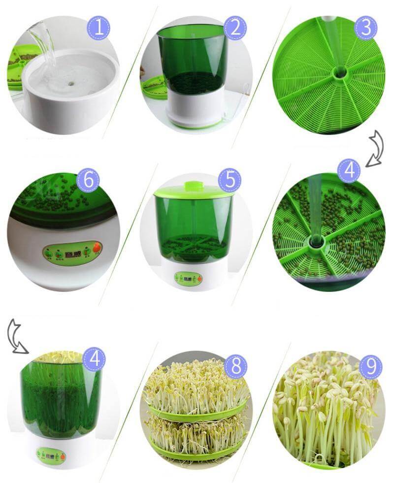 Easy Multi-Layer Automatic Seedling Bean Sprouts Machine · Mavigadget