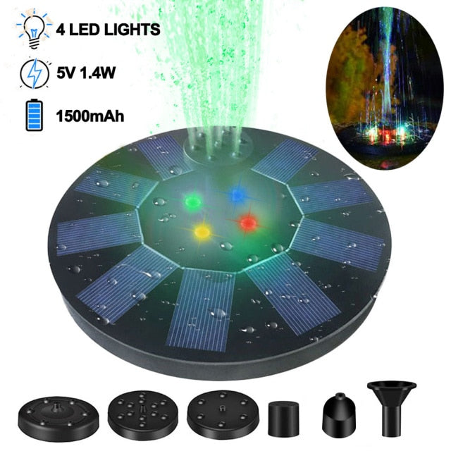 Floating Solar Powered Water Fountain · Mavigadget