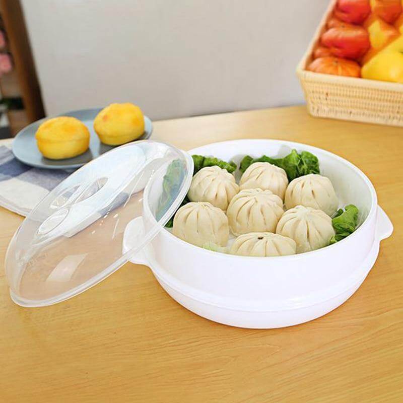 Microwave Round Steamer Heater Bowl with Lid · Mavigadget