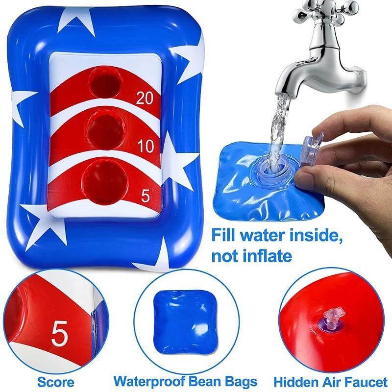 Summer Inflatable Ring Toss Pool Game · Mavigadget