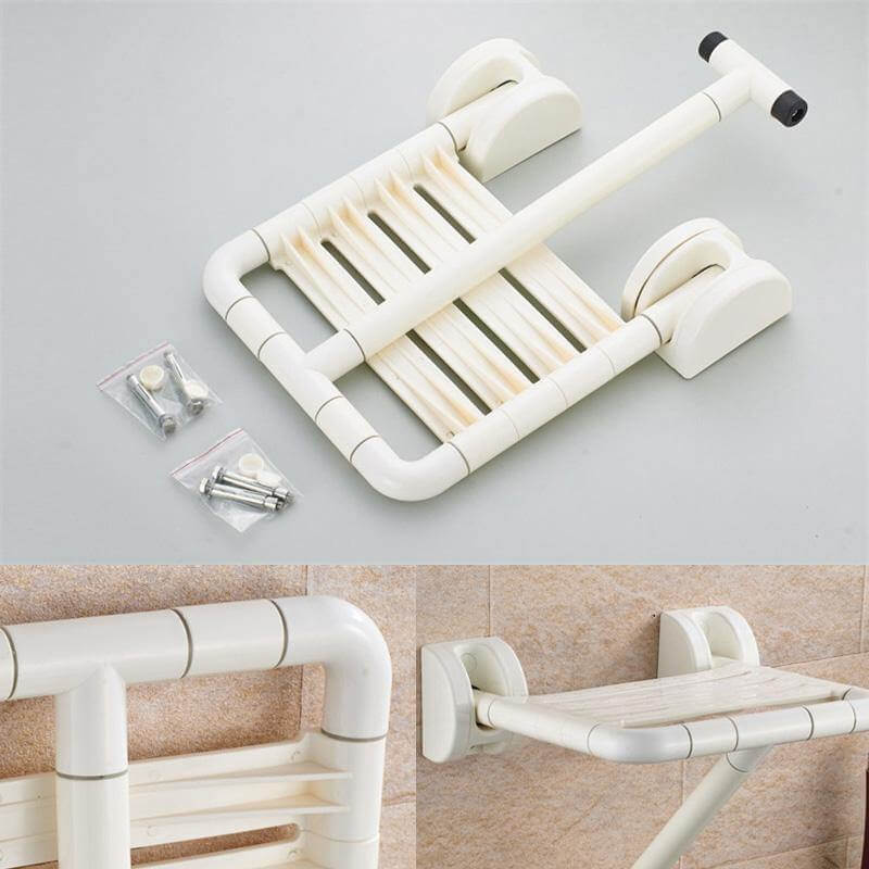 Stainless Steel Wall Mounted Folding Stool · Mavigadget