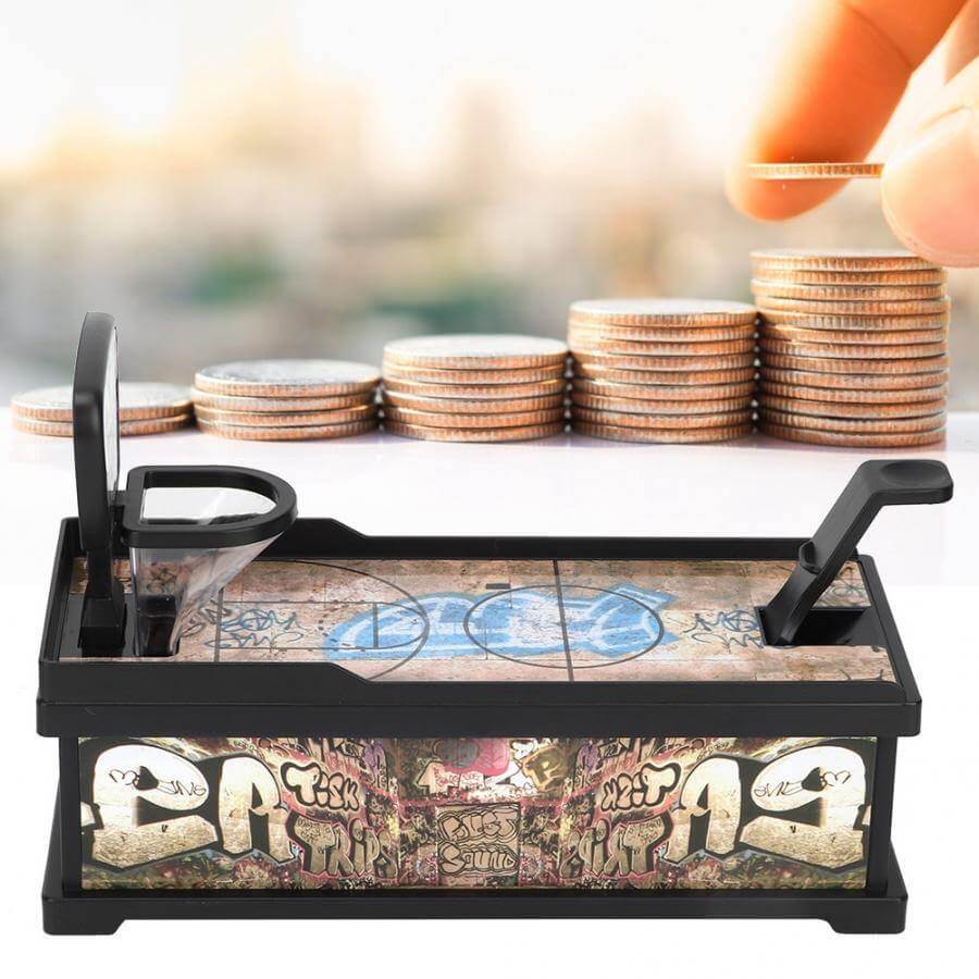 Basketball Fun Coin Shooting Game Piggy Bank · Mavigadget