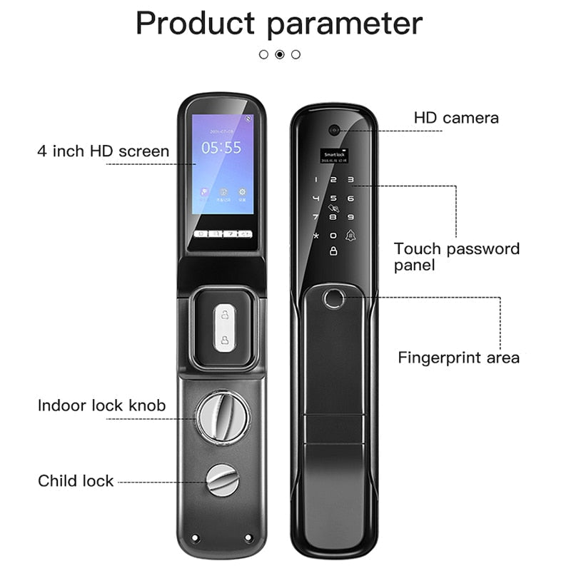 Intelligent Security Biometric Fingerprint Door Lock · Mavigadget