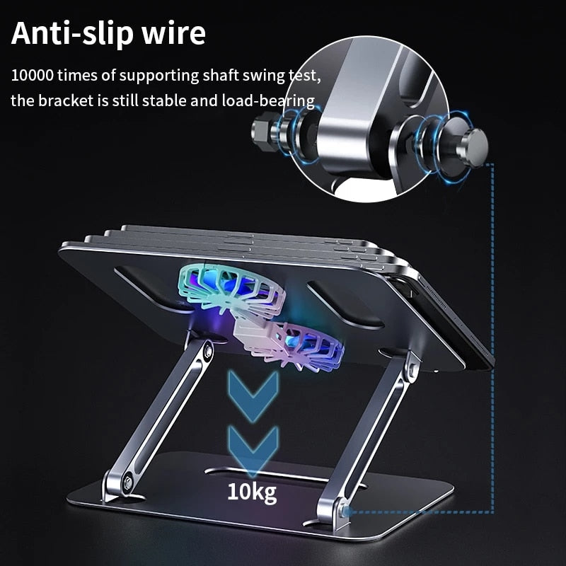 Foldable Cooling Fan Laptop Holder · Mavigadget