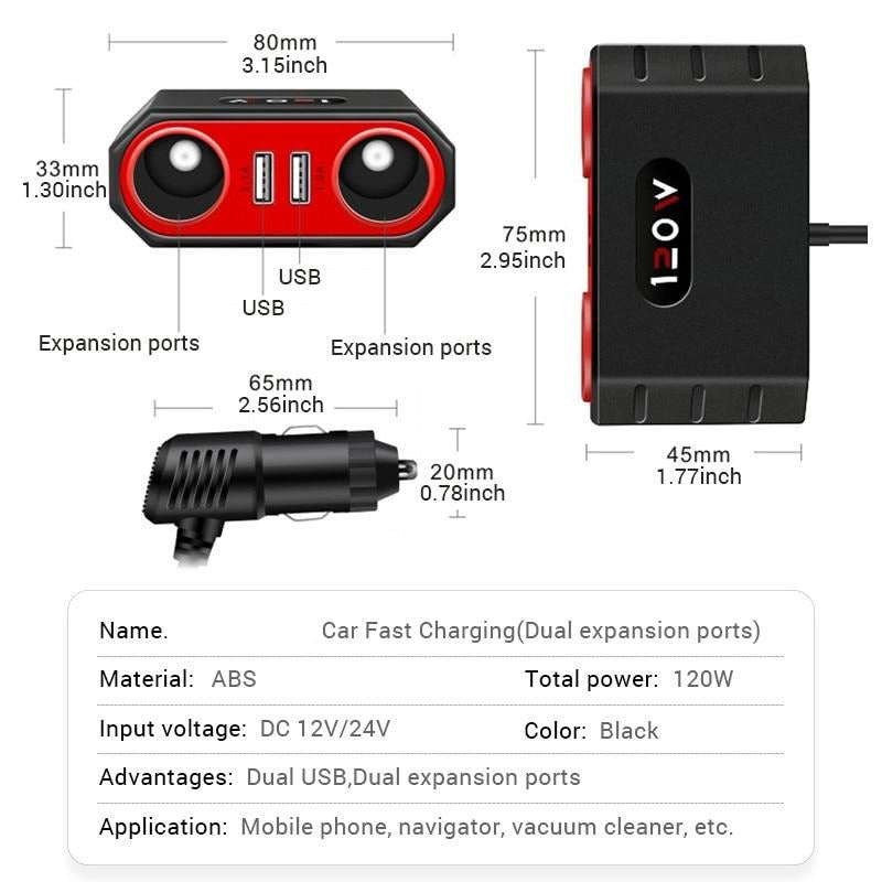 Dual USB Port Car Power Adapter · Mavigadget
