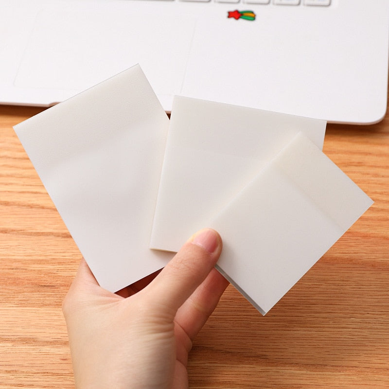 Creative Sticky Transparent Waterproof Notepads · Mavigadget