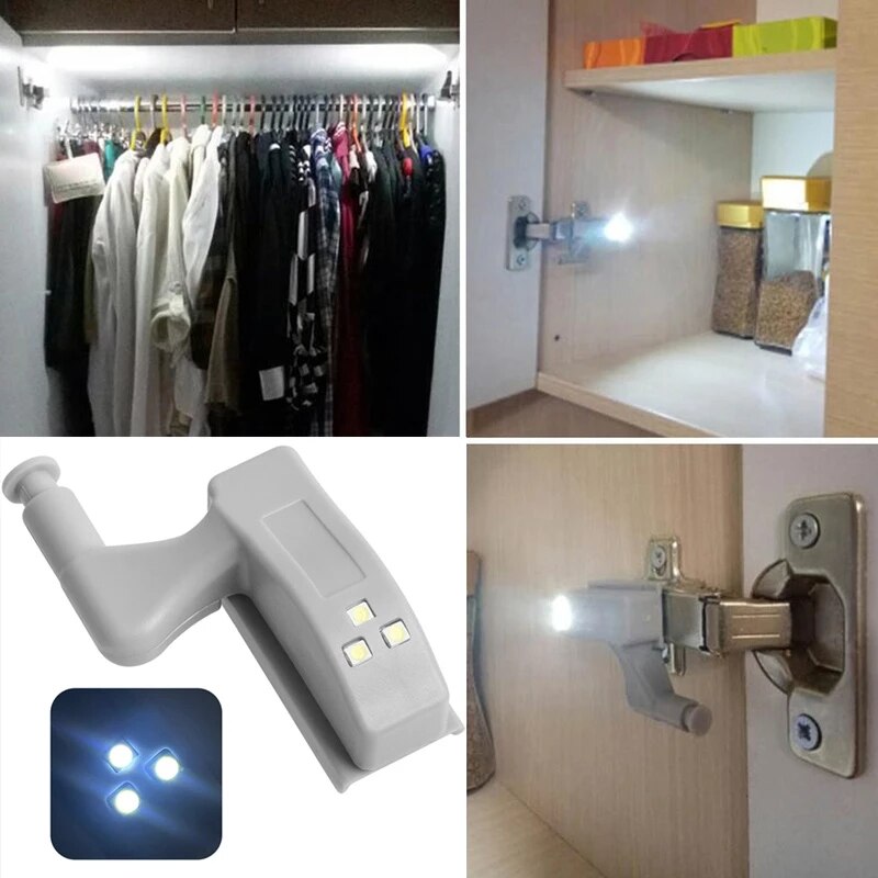 10pcs LED Sensor Hinge Wardrobe Lamp · Mavigadget
