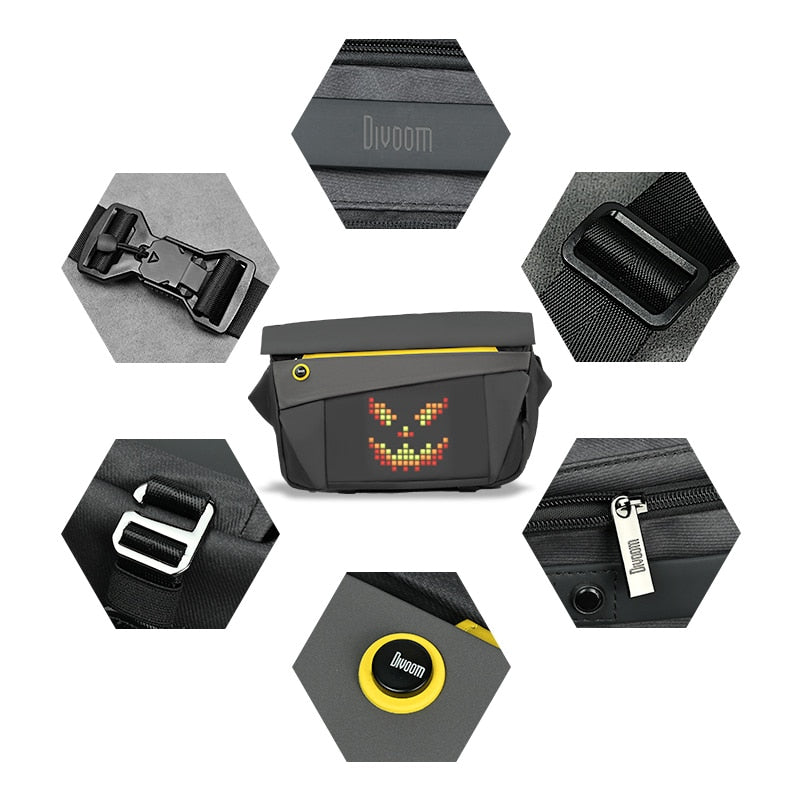 Pixel Art Customizable Waterproof Messenger Bag · Mavigadget