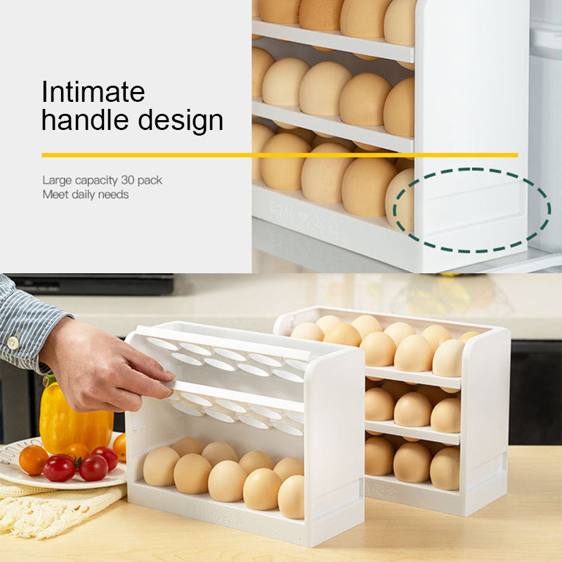 Multi-Layer Practical Egg Fridge Organizer Box · Mavigadget