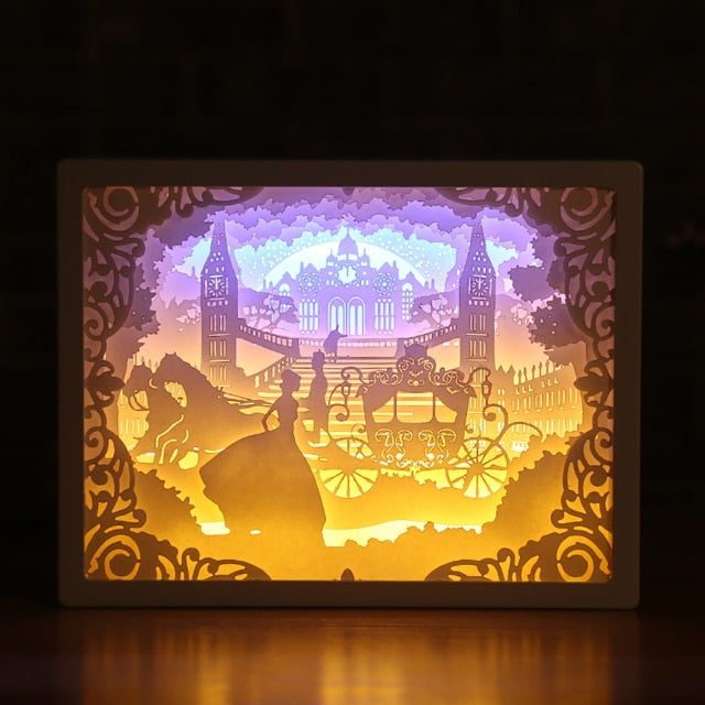 Creative 3D Paper Box LED Night Lamp · Mavigadget