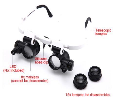 Double Magnifier Led Eye Microscope · Mavigadget