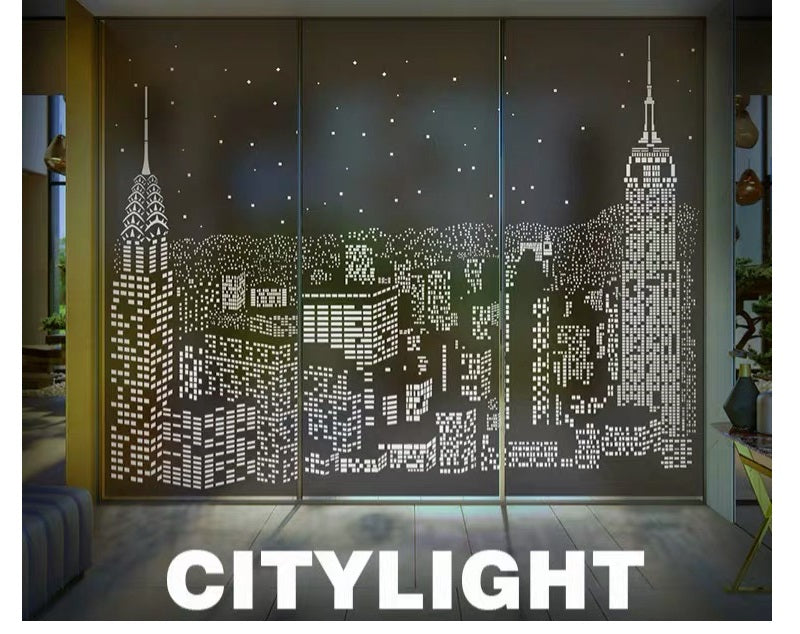 Blackout Amazing City Night View Window Sticker · Mavigadget