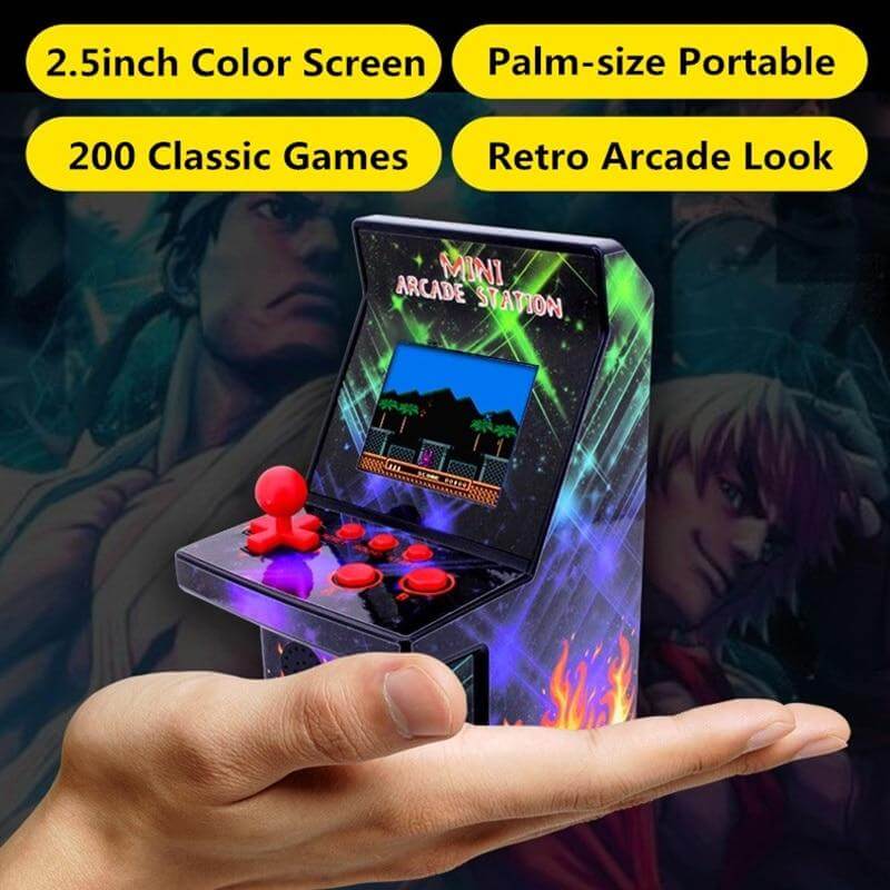 8-Bit Mini Arcade Games WITH Built-in 200 Classic Games · Mavigadget