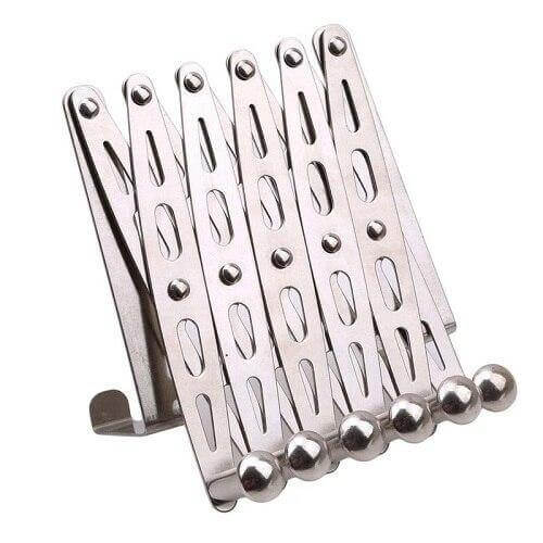 Stainless Steel 6-Hook Flexible Back Door Hanger · Mavigadget