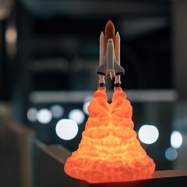 3D Print Space Shuttle Night Lamp · Mavigadget