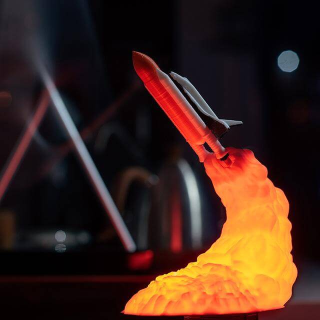 3D Print Space Shuttle Night Lamp · Mavigadget