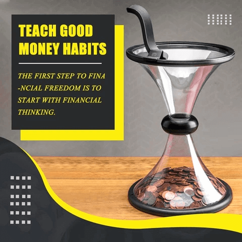 Stress Reliever Vortex Coin Box · Mavigadget