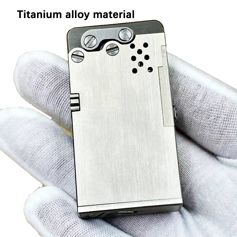 Handmade Mechanical Titanium Automatic Lighter · Mavigadget