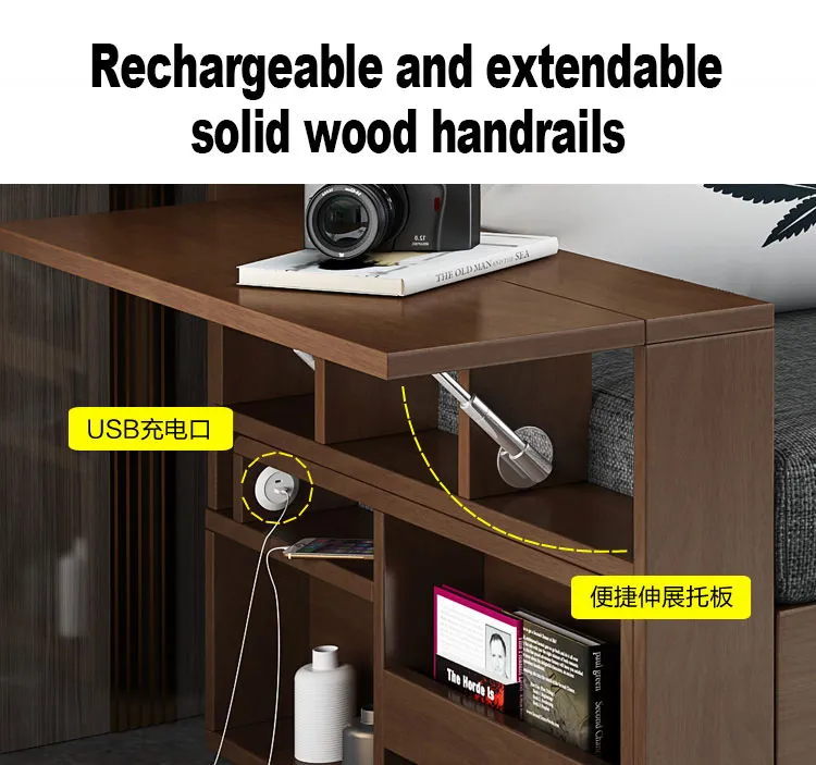 Desk Compact Multifunctional Wooden Minimalist Sofa Bed · Mavigadget