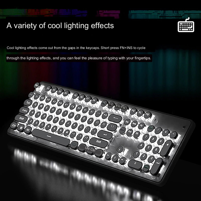 Type Mechanical Retro Press Keyboard · Mavigadget