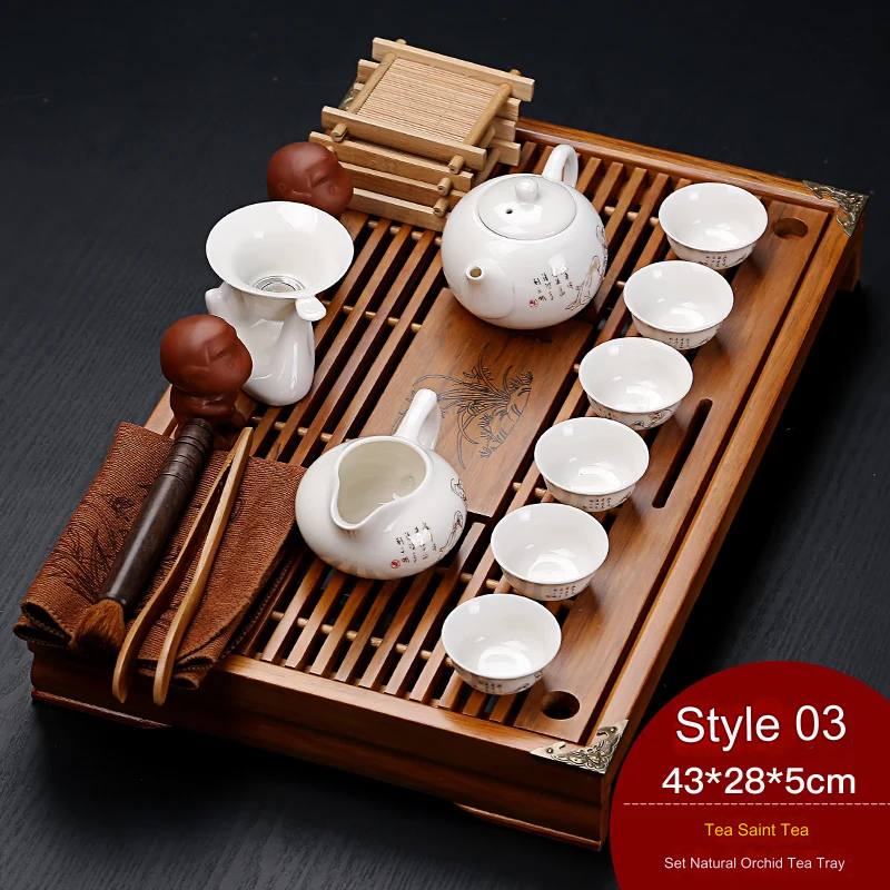 Vintage Time Chinese Style Tea Tray Set · Mavigadget