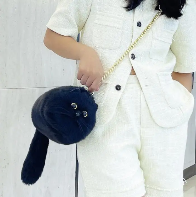 Realistic Cat Handmade Shoulder Bag · Mavigadget