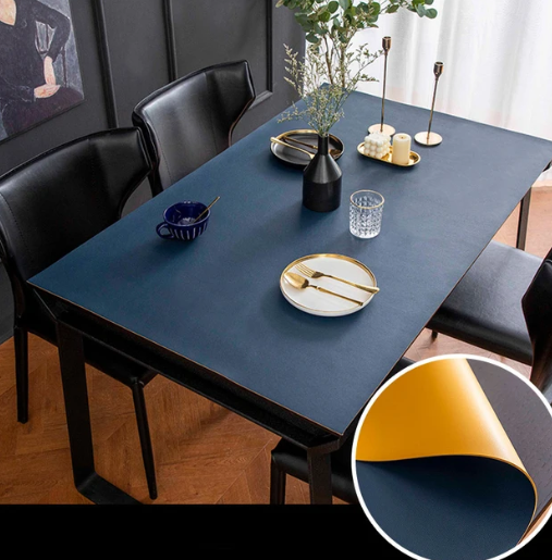 Leather Waterproof Chic Double-Sided Table Mat · Mavigadget