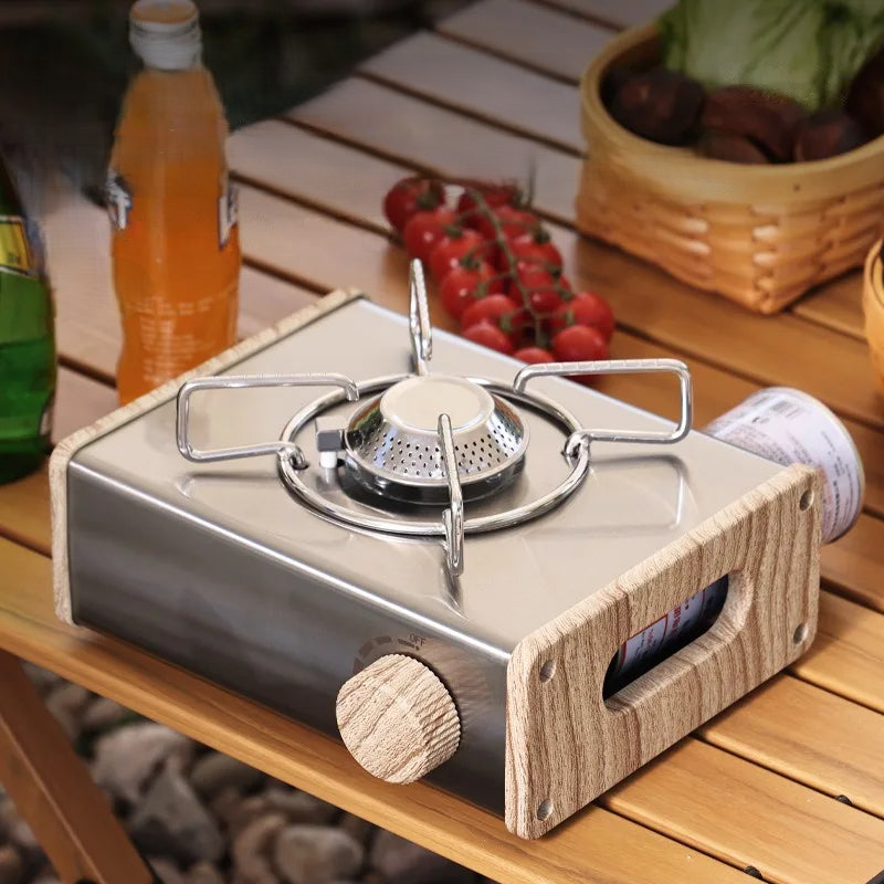 On-the-Go Cooking Stainless Steel Outdoor Camping Stove · Mavigadget
